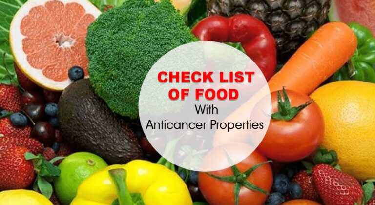 Check List of Best food with Anticancer properties